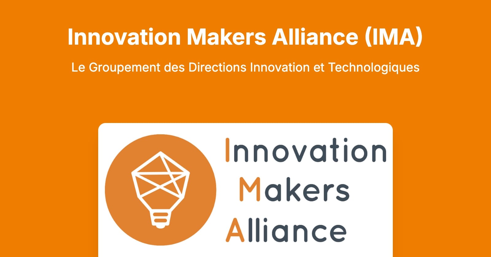 IMA · Qui Sommes-Nous